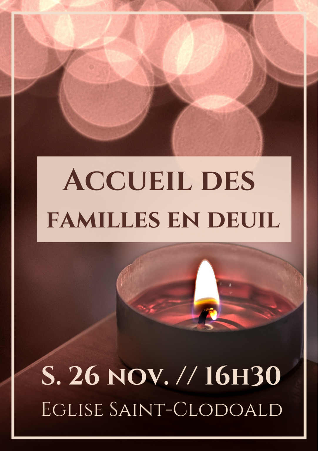 Accueil famille en DEUIL - Paroisse de Saint-Cloud